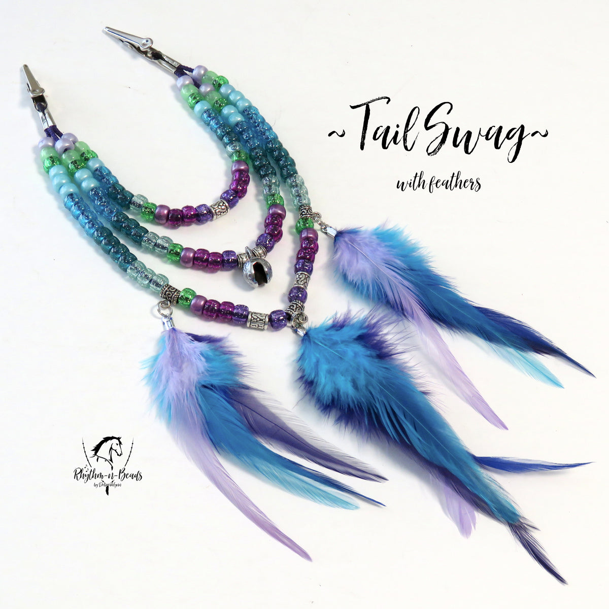 CUSTOM Tail Beads - Feathers n' Flair - Pick your colours – Rhythm-n-Beads